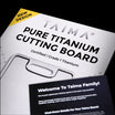 Taima® Titanium Cutting Board | The Only Certified & Official Titanium